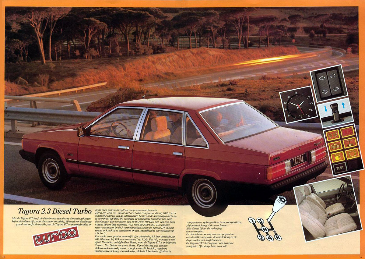 Talbot Tagora Profil Arrière - Echoretro