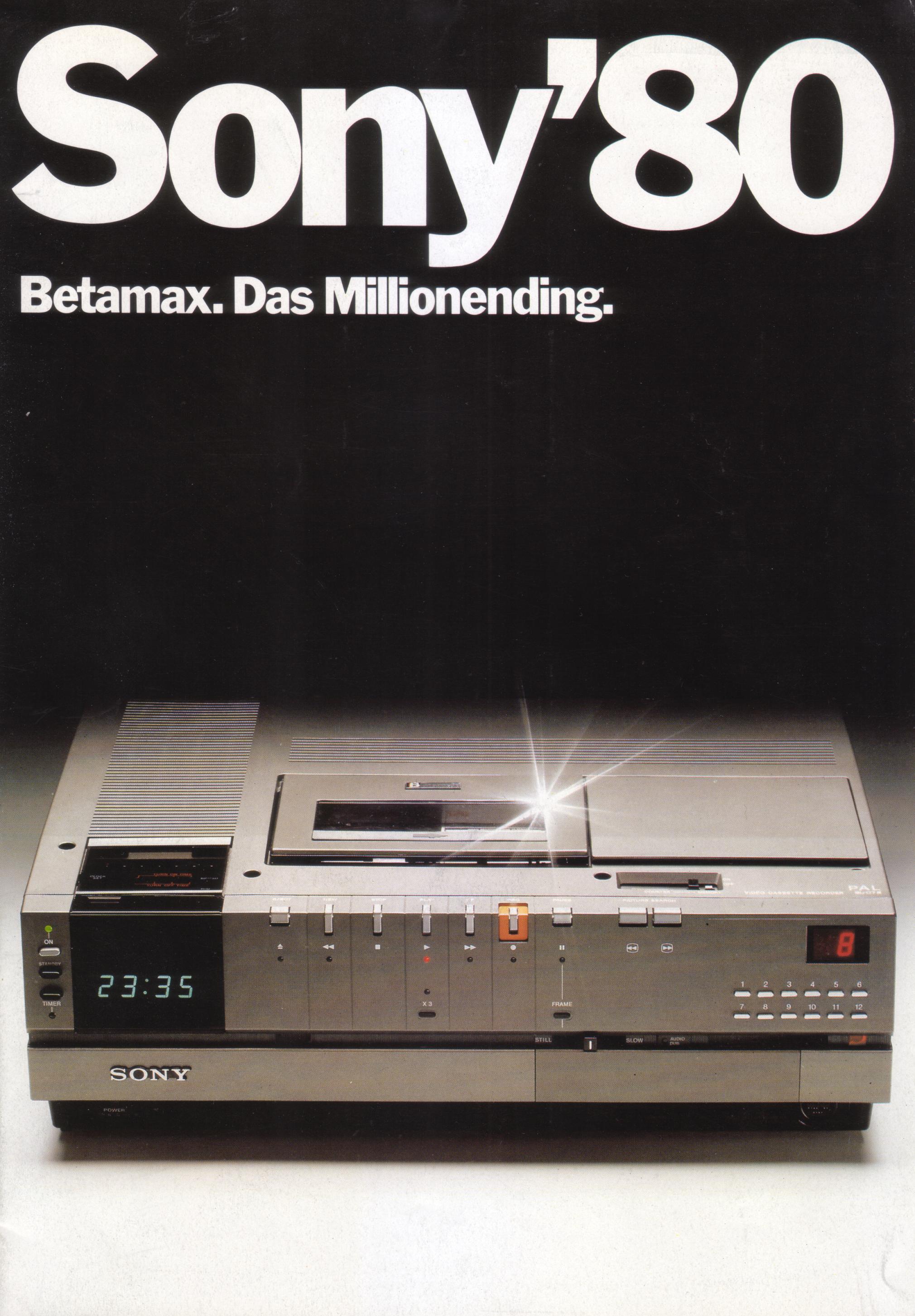 Magnétoscope Sony 1980 - Echoretro