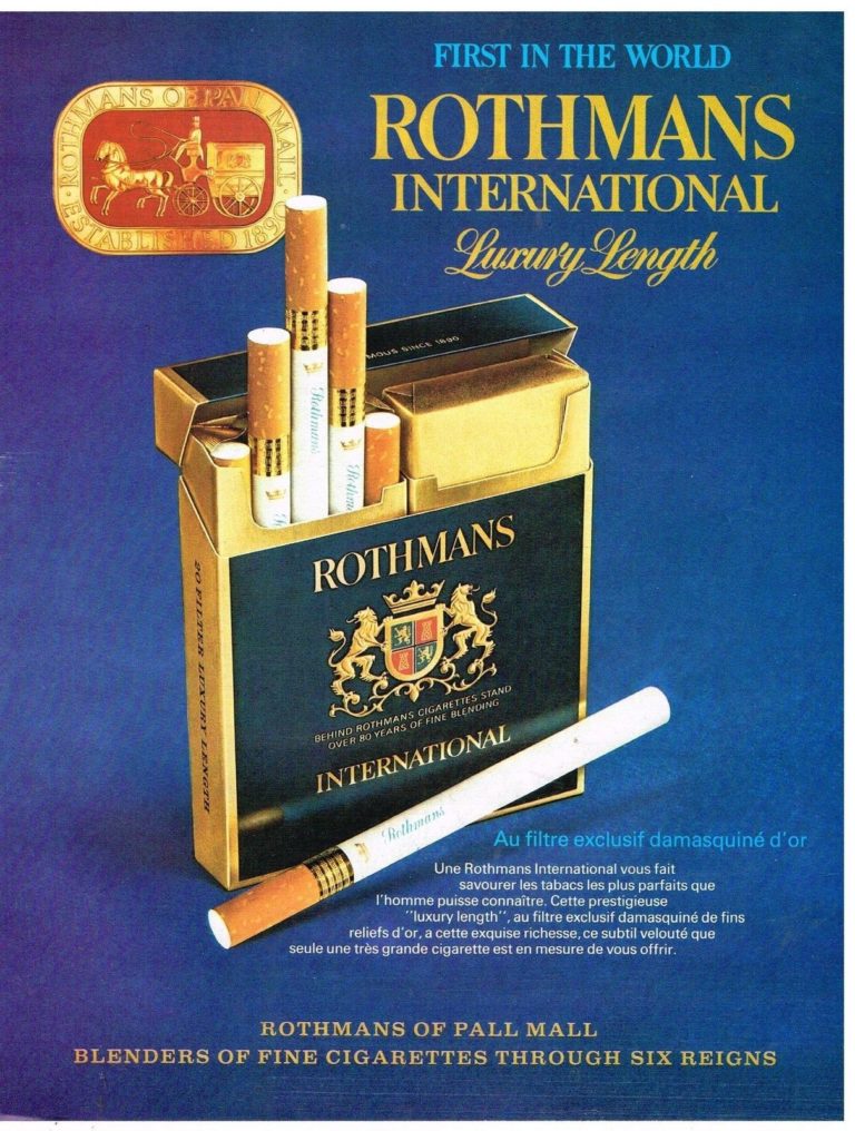 Pub Rothmans International 1981 - Echoretro